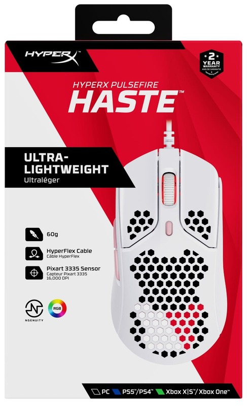 Ігрова комп'ютерна миша HyperX Pulsefire Haste - Gaming Mouse (White ...