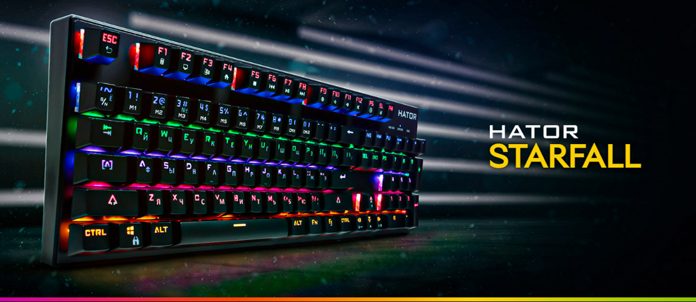Ігрова клавіатура HATOR Starfall Outemu Red (HTK-608). Купити Ігрова ...