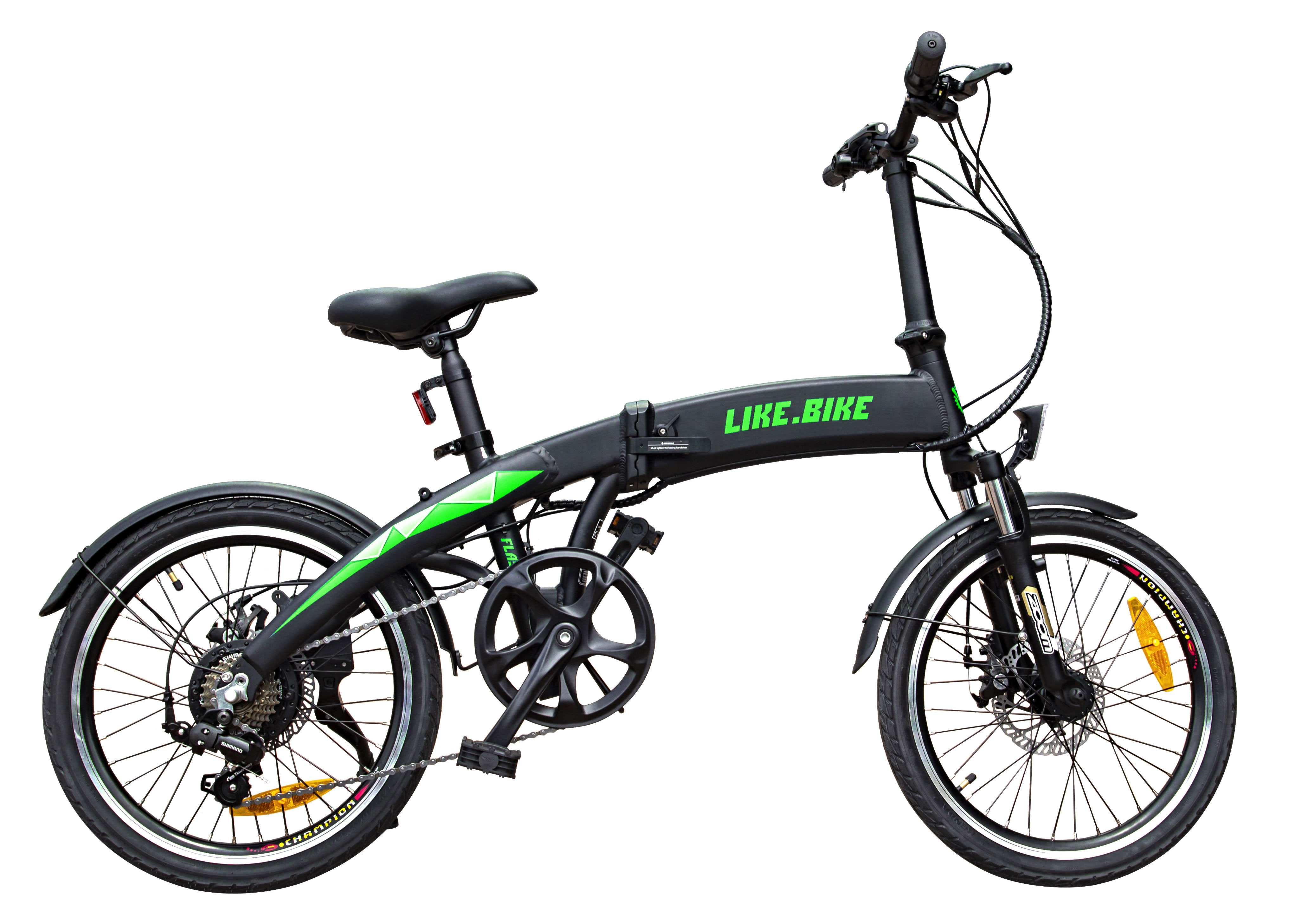 Электровелосипед Like.Bike Flash (Gray/Green). Купить Электровелосипед ...